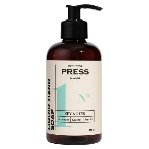 PRESS GURWITZ PERFUMERIE № 1 Сardamon, Leather, Jasmine Жидкое мыло для рук 300 мл