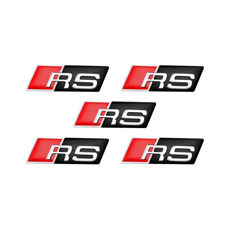 Наклейки на руль, эмблема, значок для Audi sline A4 B7 B8 B9 A3 8P 8V 8L A5 A6 C6 C5 C7 4F A1 A7 A8 Q2 Q3 RS Black 5Pcs