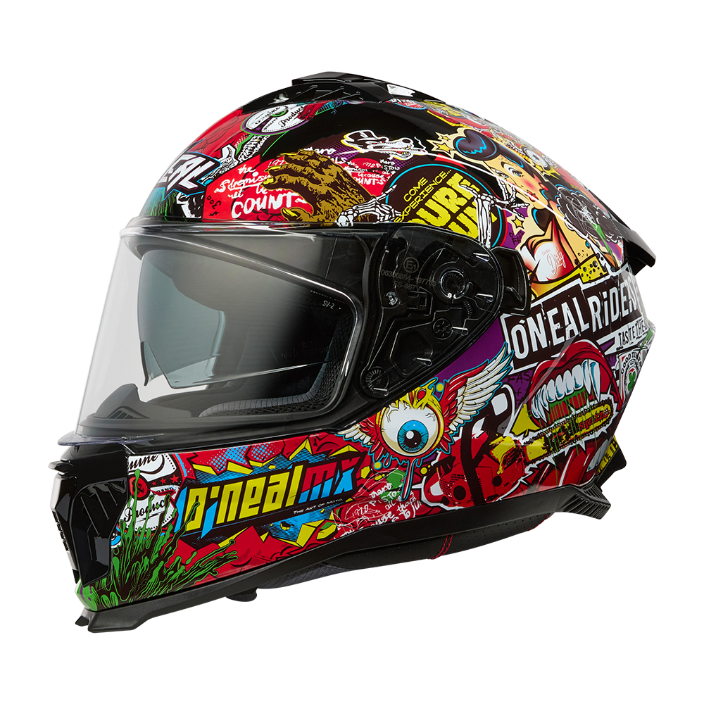 Шлем интеграл O'NEAL Challenger Crank V.25, термопластик ABS, глянец, подготовка под пинлок, съемная подкладка