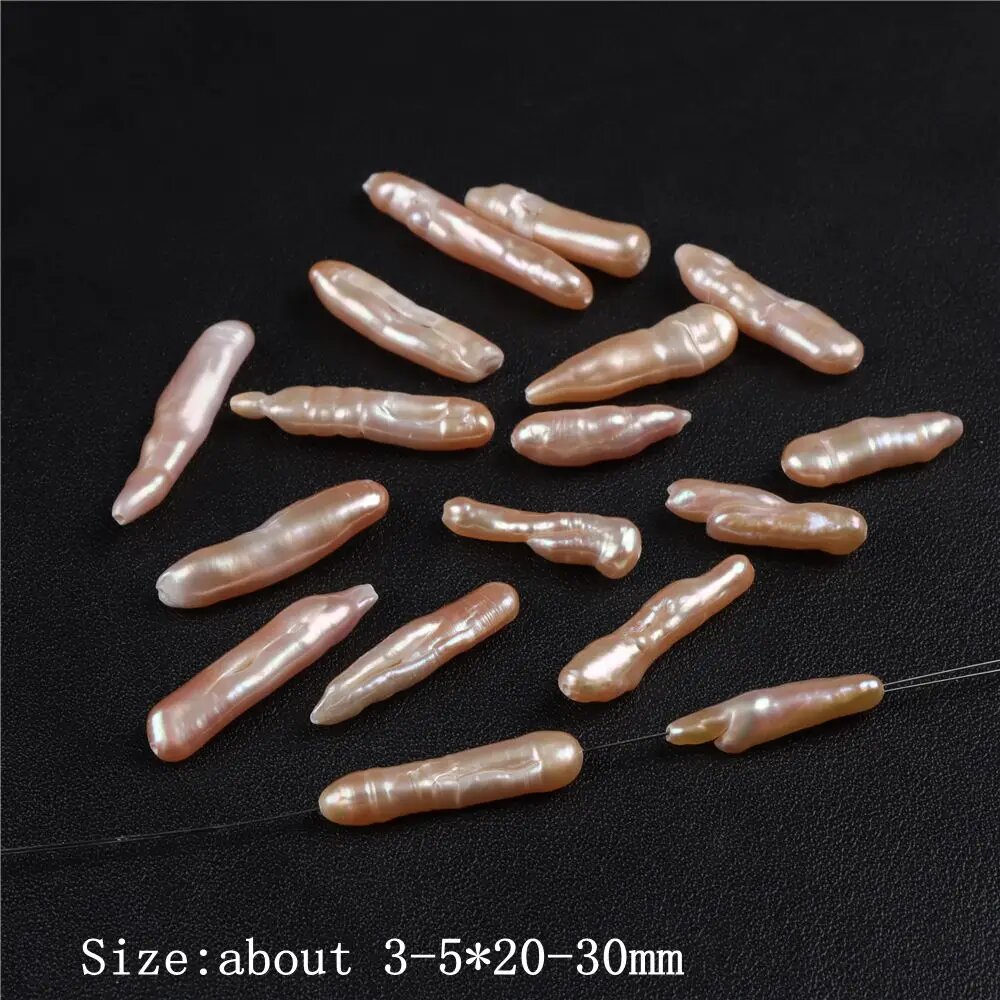 Натуральные жемчужные бусины Vinswet барроко Коричневый, 3 Pcs, 26 Long strip