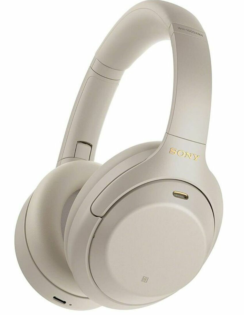 Беспроводные наушники Sony WH-1000XM4, серебристый