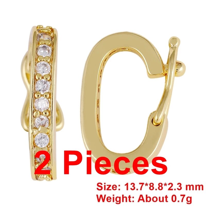 Juya золотые зажимы для бижутерии Gold 2 Pieces