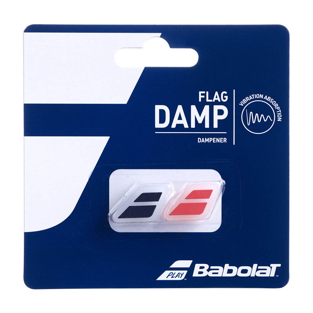 Виброгасители BABOLAT Flag Damp, 700032-189, упаковка 2 шт, черный/флуоресцентный