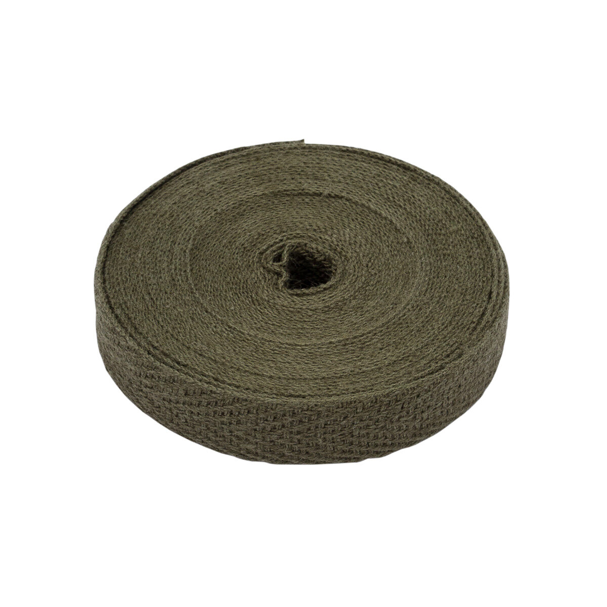 Киперная лента 1 см*4,57 м, для шитья и рукоделия, хлопок, Айрис (22 зеленый хаки)