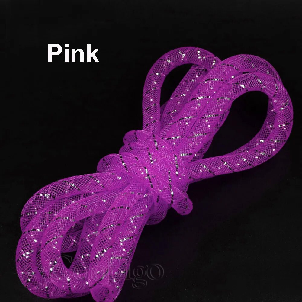 Розовый кринолин трубчатый, 10 ярдов, 8 мм