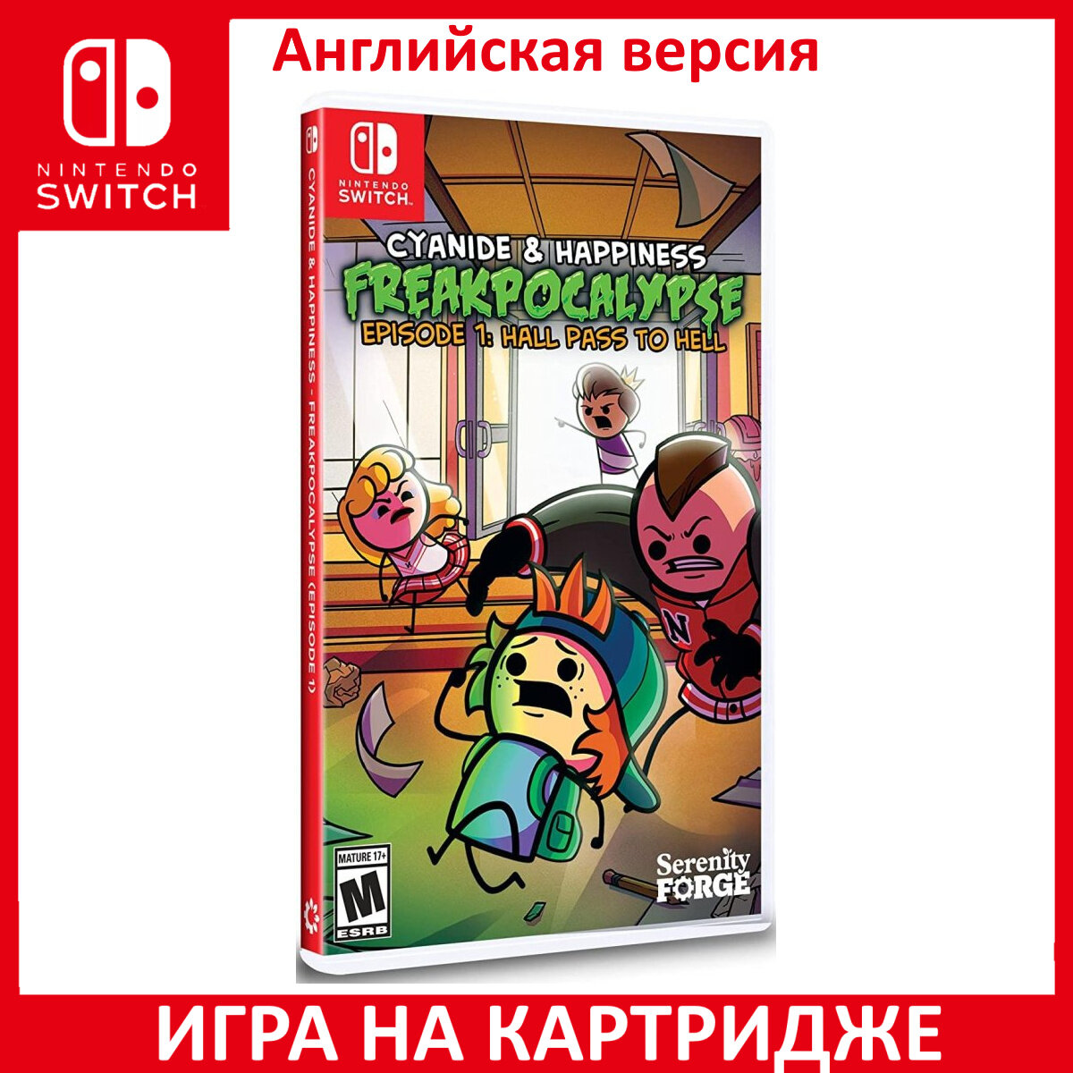 Игра Cyanide and Happiness: Freakpocalypse - Episode 1: Hall Pass To Hell (Limited Run)Switch Английский язык Картридж на Nintendo Switch