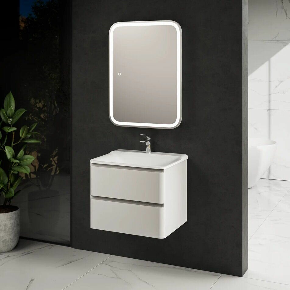 Тумба под раковину для ванной AQUAme S4 60 белая