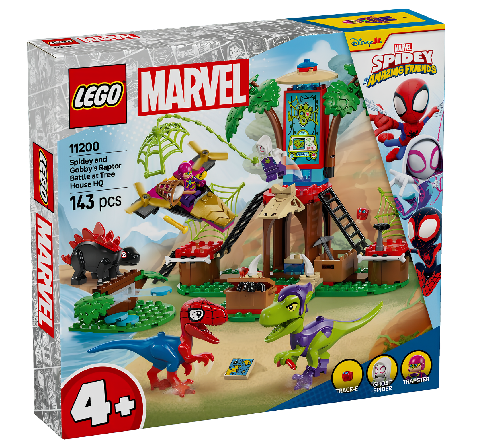 Конструктор LEGO Super Heroes 11200 Битва Рапторов Спайди и Гобби в штаб-квартире Tree House