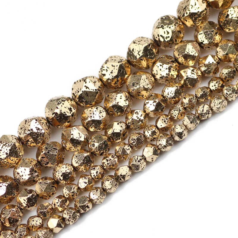 Бусины 12 мм Antique 14K Gold, 31 шт