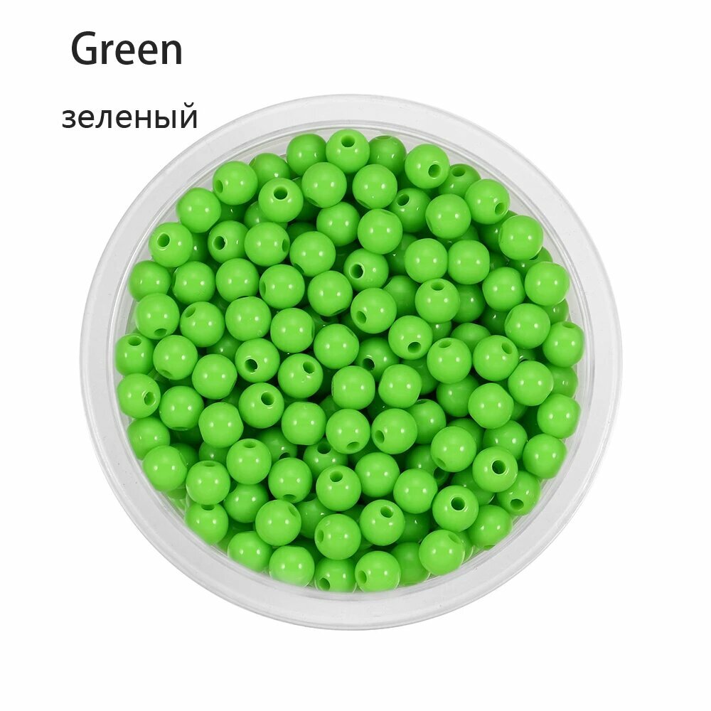 Акриловые бусины St.kunkka 6-20 мм Зеленый, 10mmx50Pcs, Green