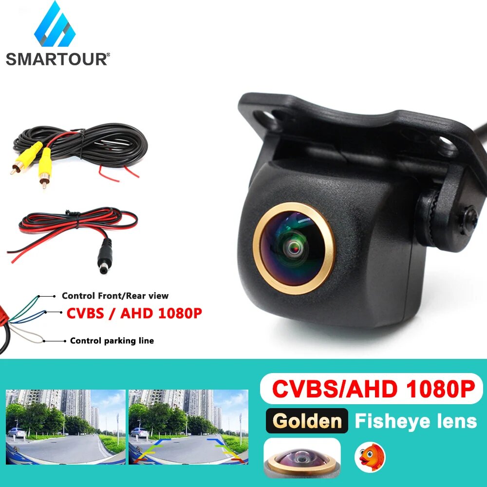Камера заднего вида Smartour 180 AHD 1080P рыбий глаз
