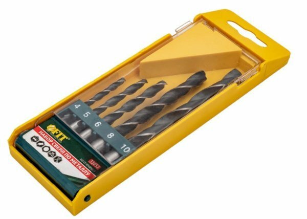 Набор сверл по мет 5шт HSS черненые FIT