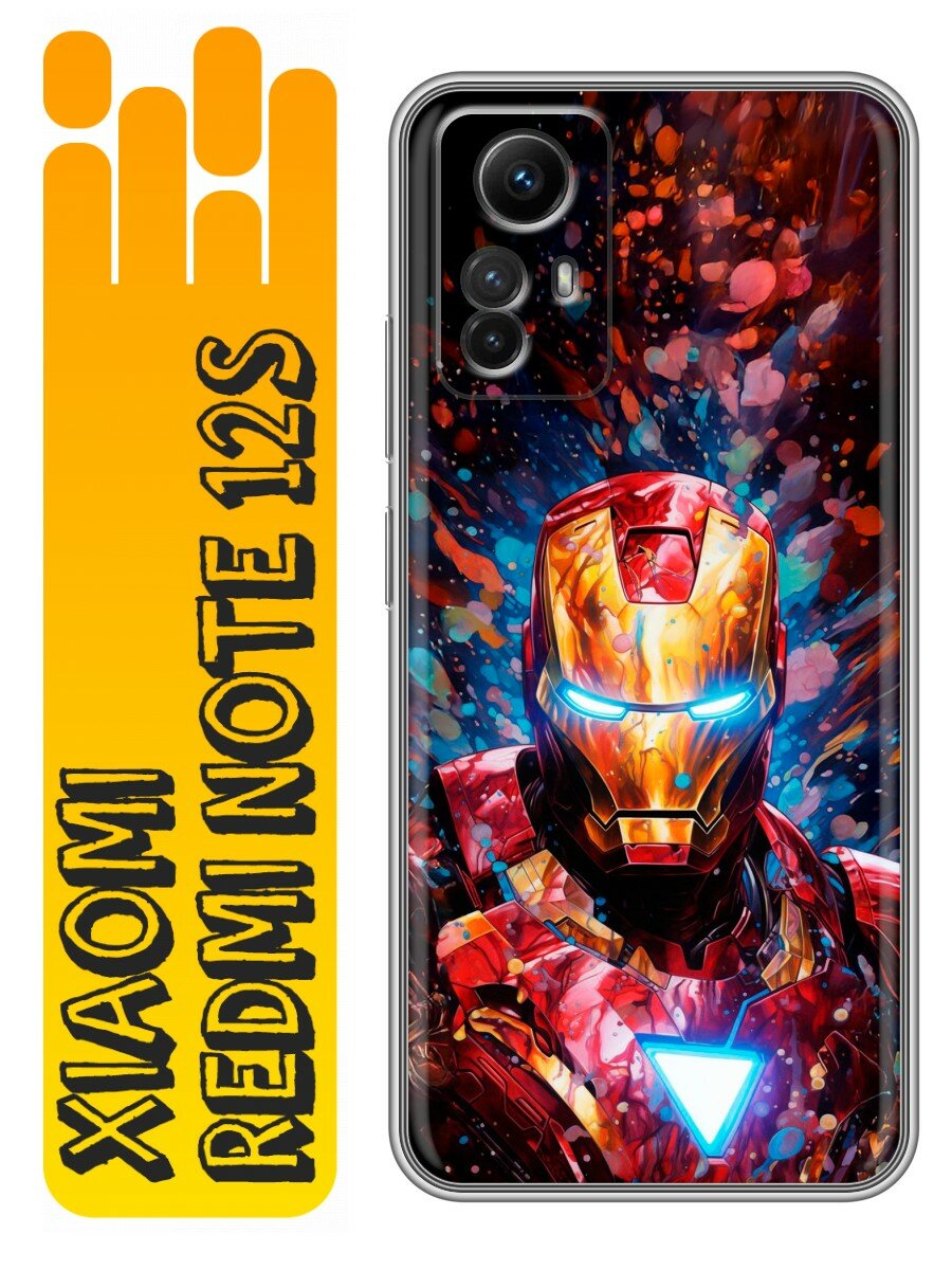 Чехол для Xiaomi Redmi Note 12S 4G с принтом Железный человек Ironman (Сяоми Редми Ноут 12С 4G)