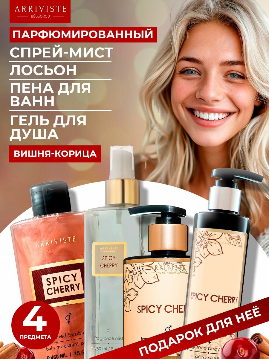 Набор косметики "Подарок для нее" Spicy Cherry