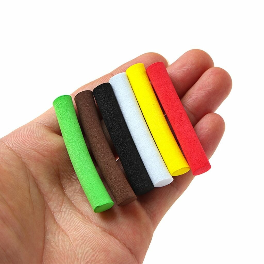 Упаковка из 5 штук, материал для имитации приманки вспененного материала EVA-черный-3 мм