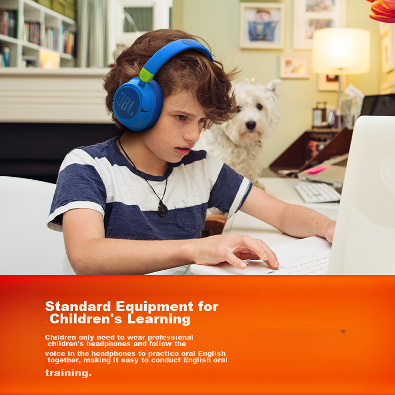 Беспроводные наушники JBL JR460NC Over-Ear Noise-Cancelling Bluetooth Headphones, цвет Blue