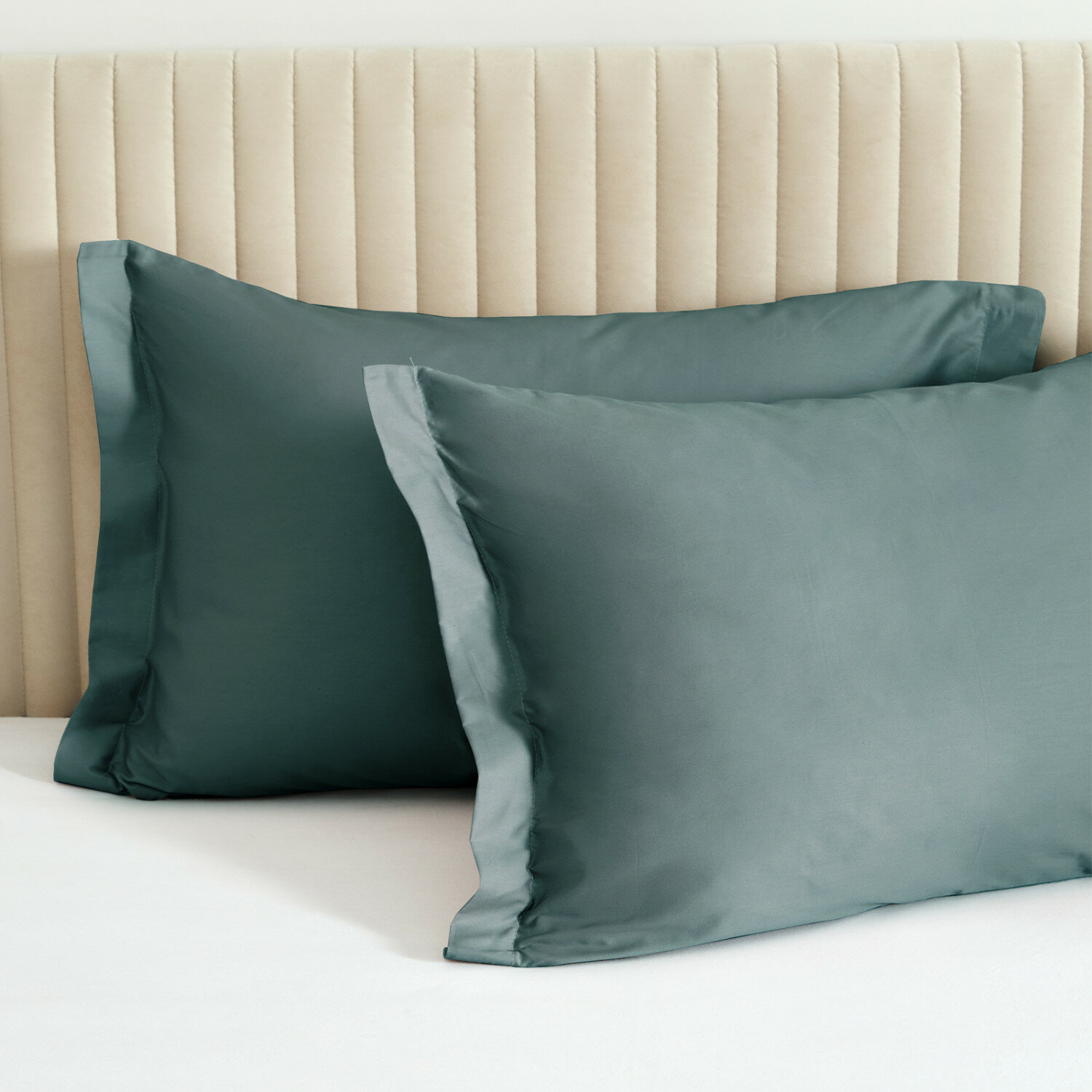 Комплект наволочек с ушками сатин 50х70 (2 шт.) "Cozy Home"рис. 41303-1 Гидро/Hydro