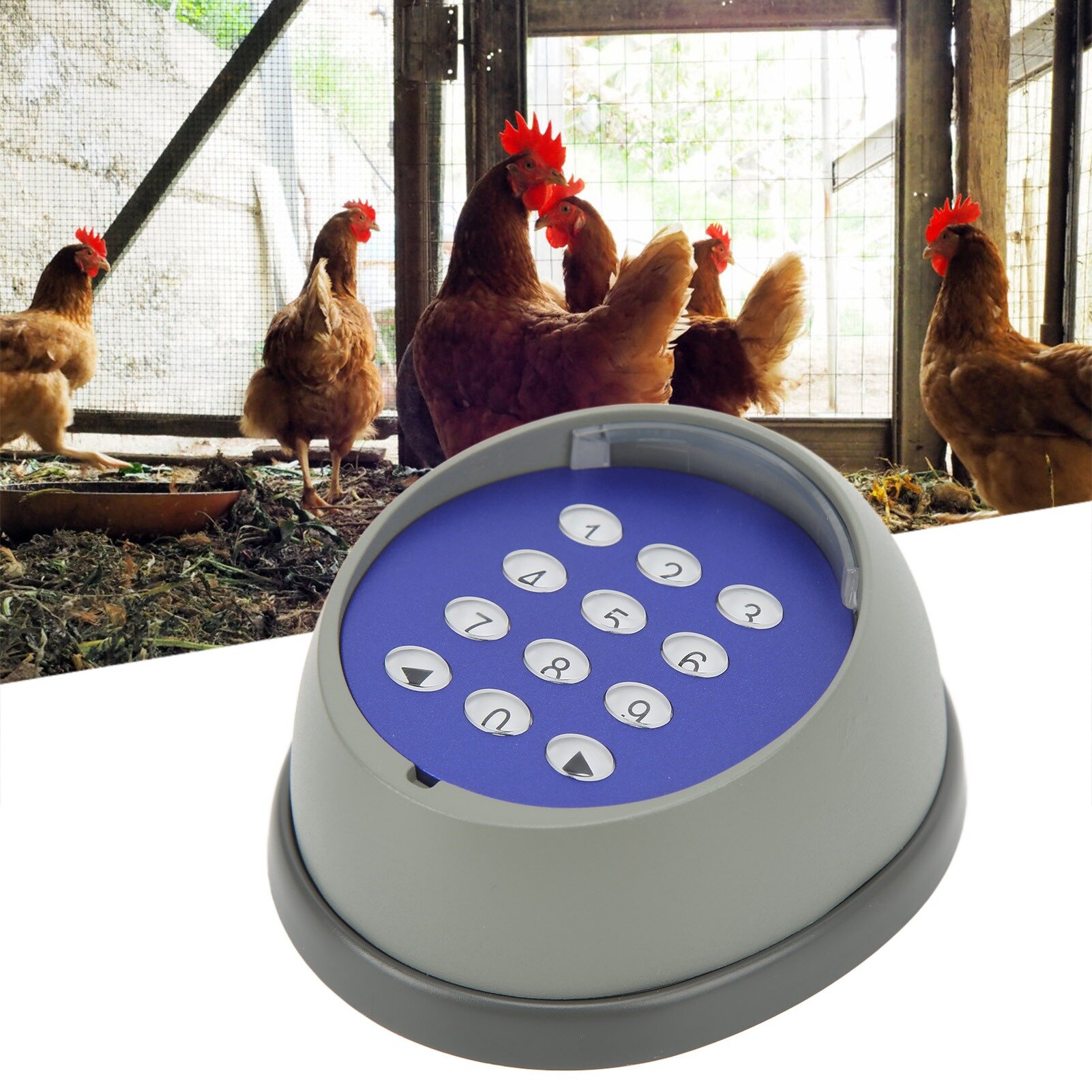 Automatic Gate Wireless Keypad 433.92MHz Plastic Material 2 x CR2032 Button Battery (200mAh Included) для автоматических ворот Vevor с 4 наборами расширительных винтов, 1 булавкой, 4 прокладками и инструкцией