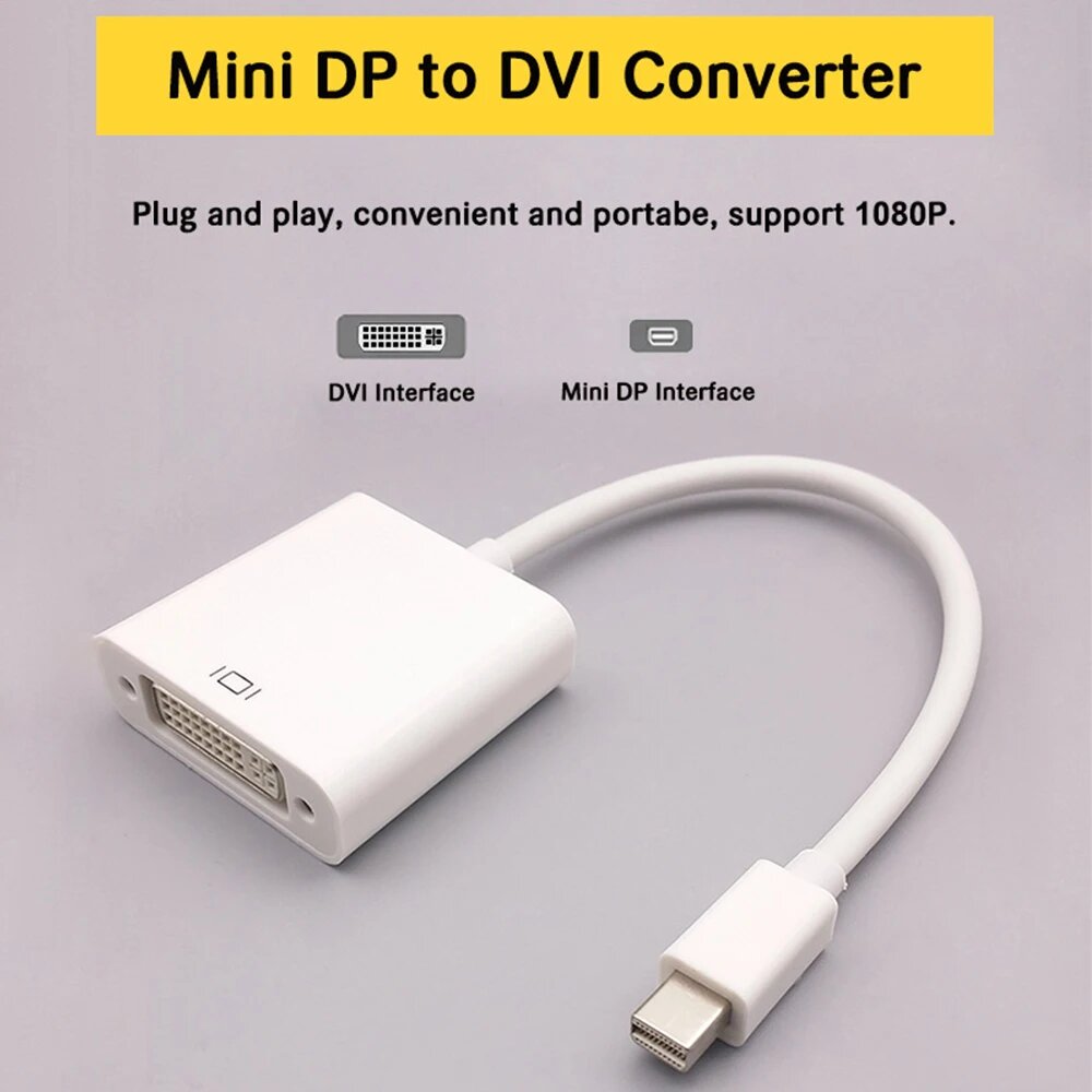 Mini DP-DVI переходник для Macbook