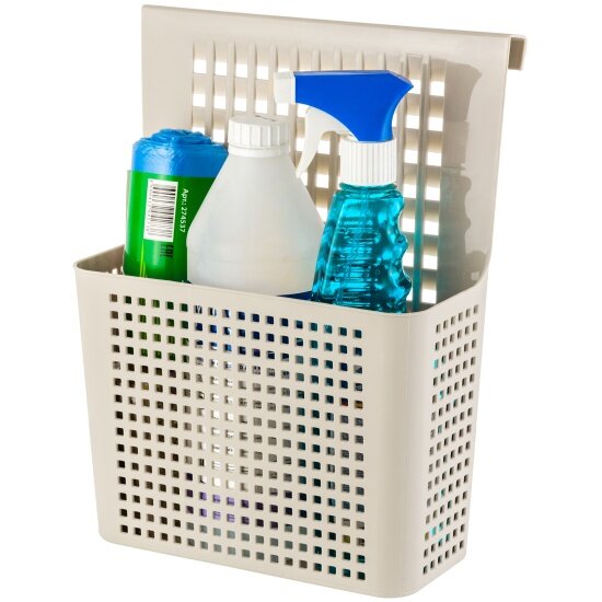 Контейнер EL Casa 24,5*9*31 см "Лофт" навесной на дверцу латте