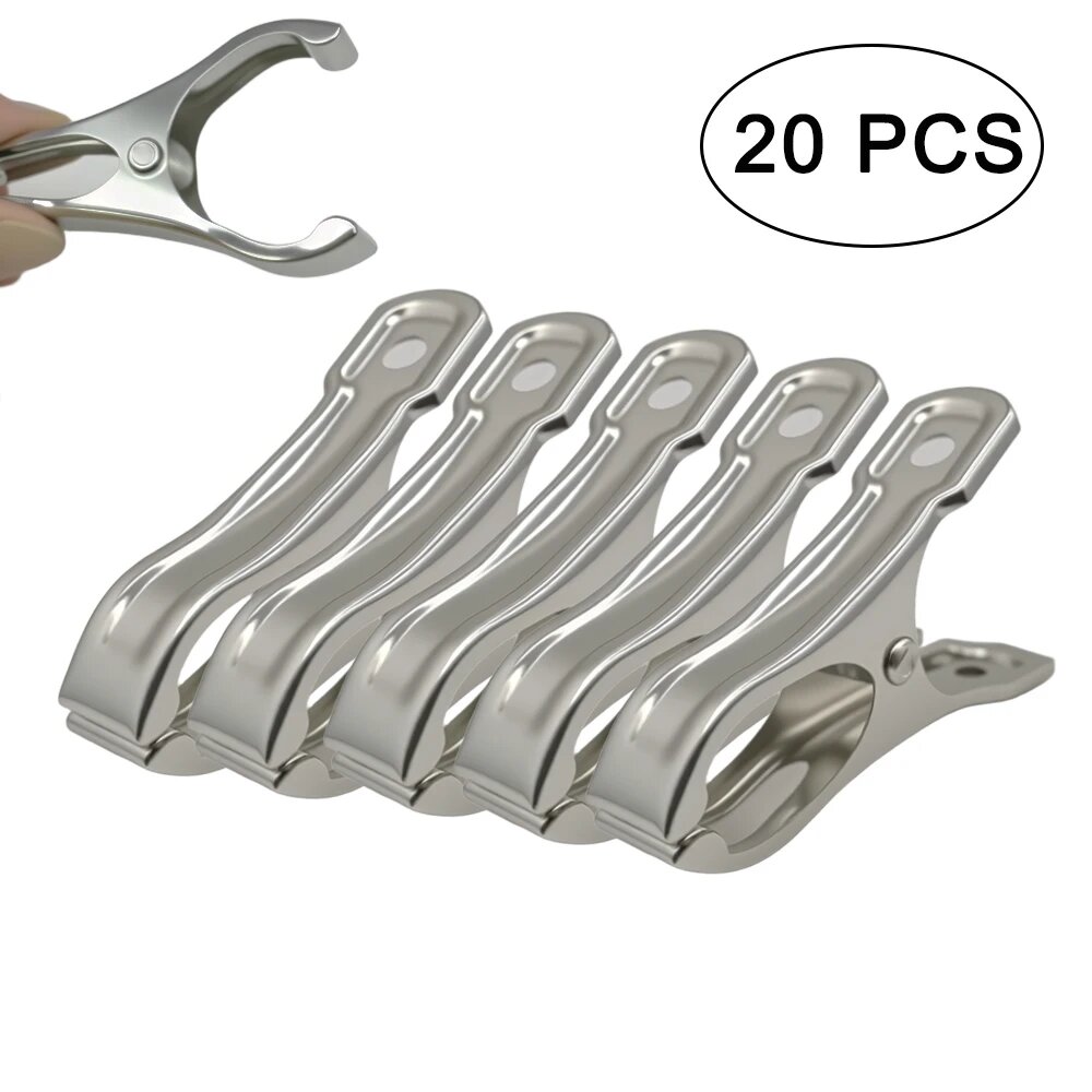 Прищепки для белья из нержавеющей стали 20 шт