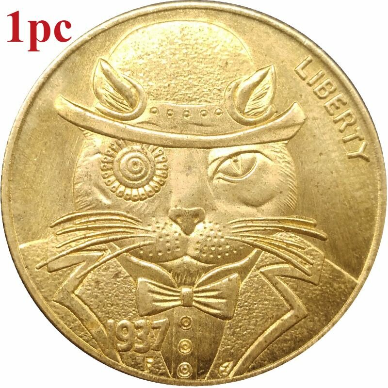 1 мелкая золотая монета антикварное ремесло памятный значок монета подходит для коллекции подарков