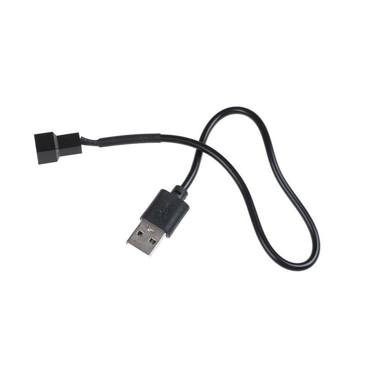 USB 2.0 A Male to 3-Pin/4-Pin Connector Adapter Cable For 5V Computer PC Fan