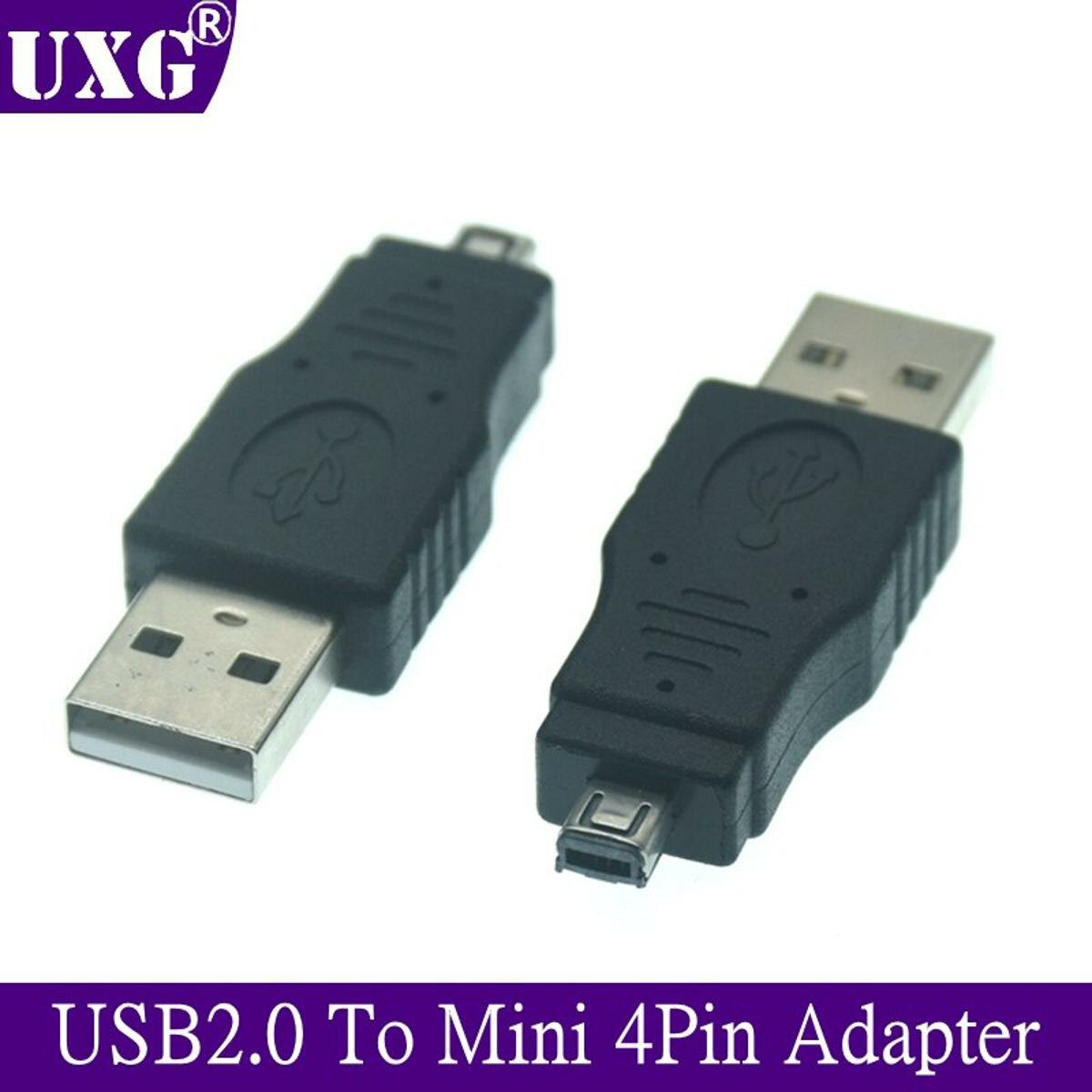 USB 2.0 - 4Pin адаптер кабель для передачи данных и зарядки mini 4p к разъему male двухслотовый разъем для передачи данн