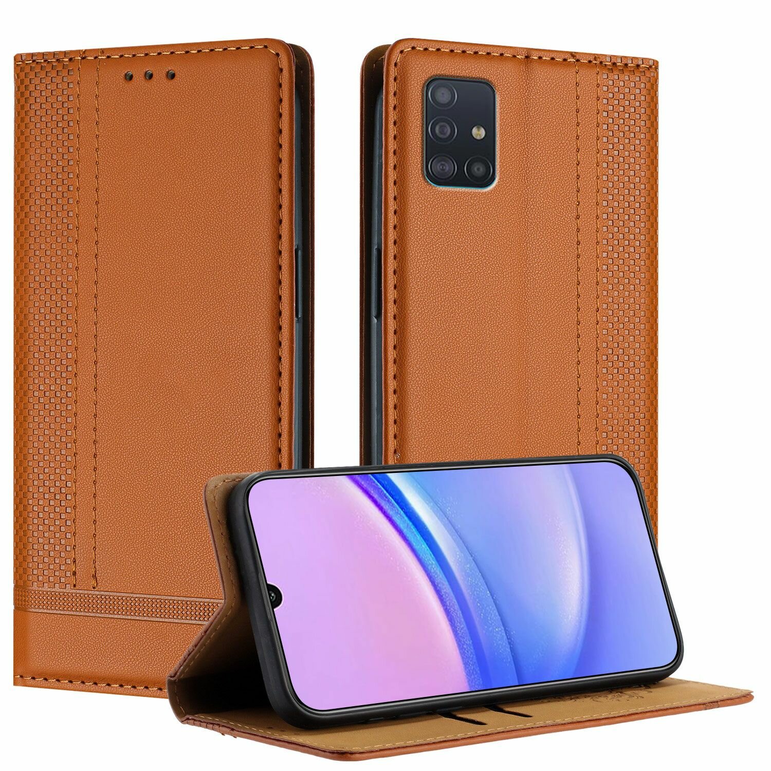 Чехол для Samsung Galaxy A51 Стильный кожаный чехол Флип-топ Магнитное закрытие