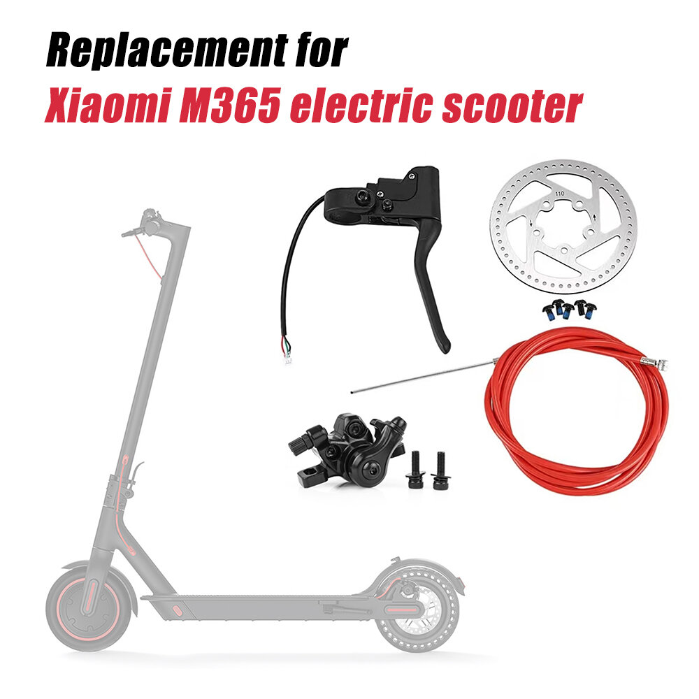 Комплект тормозов для электрического скутера, дисковый тормоз 110 мм, ручной тормоз, тормозная магистраль, полный комплект безопасности для простой установки и надежного торможения