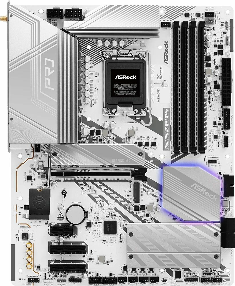 Материнская плата ASRock Z890 Pro RS WIFI White