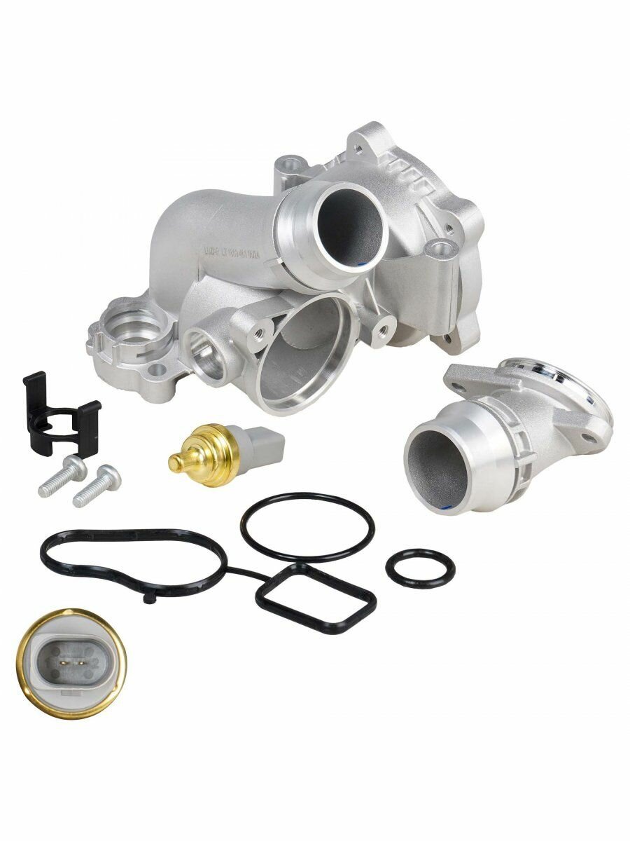 Корпус термостата Volkswagen Passat B6 / Pasat B7 / Tiguan / Skoda Octavia A5 / Yeti / Superb 2 / Audi Q3 / Q5 / A4 / A5 / A6 LUZAR LT 1869