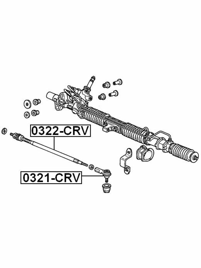 Наконечник рулевой HONDA 0321-CRV FEBEST.