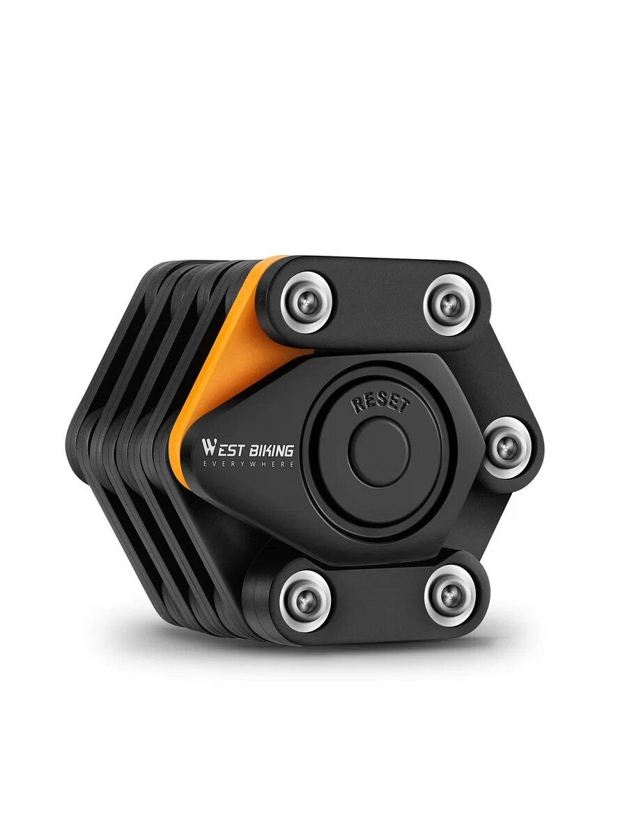 Складной замок для велосипеда, цепной