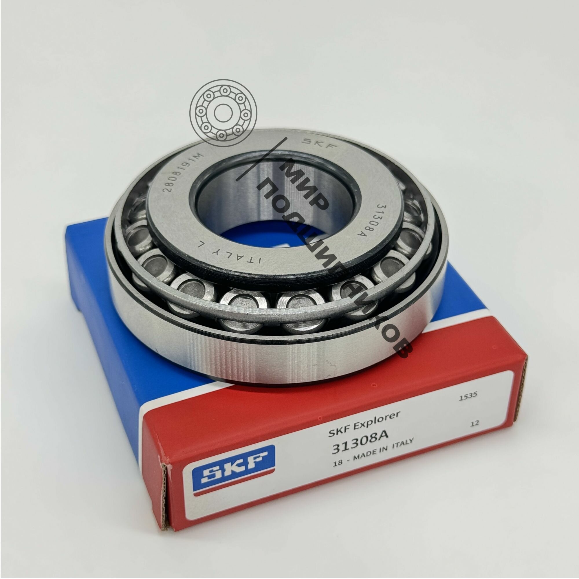 Подшипник SKF 31308A (27308) (40х90х25.5) передней шестерни главной пары заднего моста совместим для ГАЗ-53,66,3308,3310 Валдай, ГАЗель Next, ГАЗон Next, ПАЗ-3205