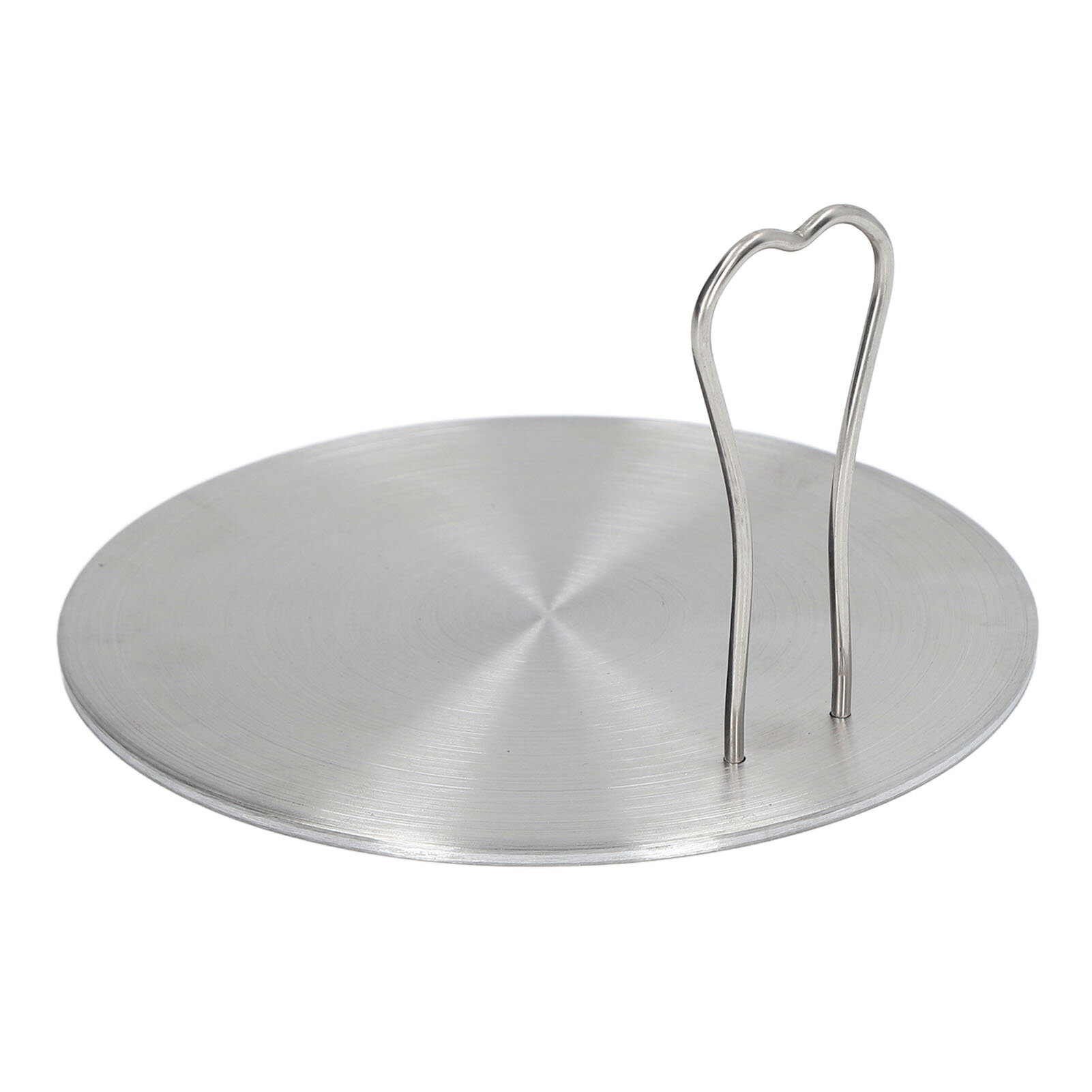 Диффузор тепла из нержавеющей стали для индукционного плиты, адаптер для электроплиты, кухонный аксессуар для дома, 18#, 17.5 см / 6.9 дюймов, нержавеющая сталь, диффузор тепла, адаптер для индукции, плита для готовки, набор: 1 диффузор тепла, 1 ручка