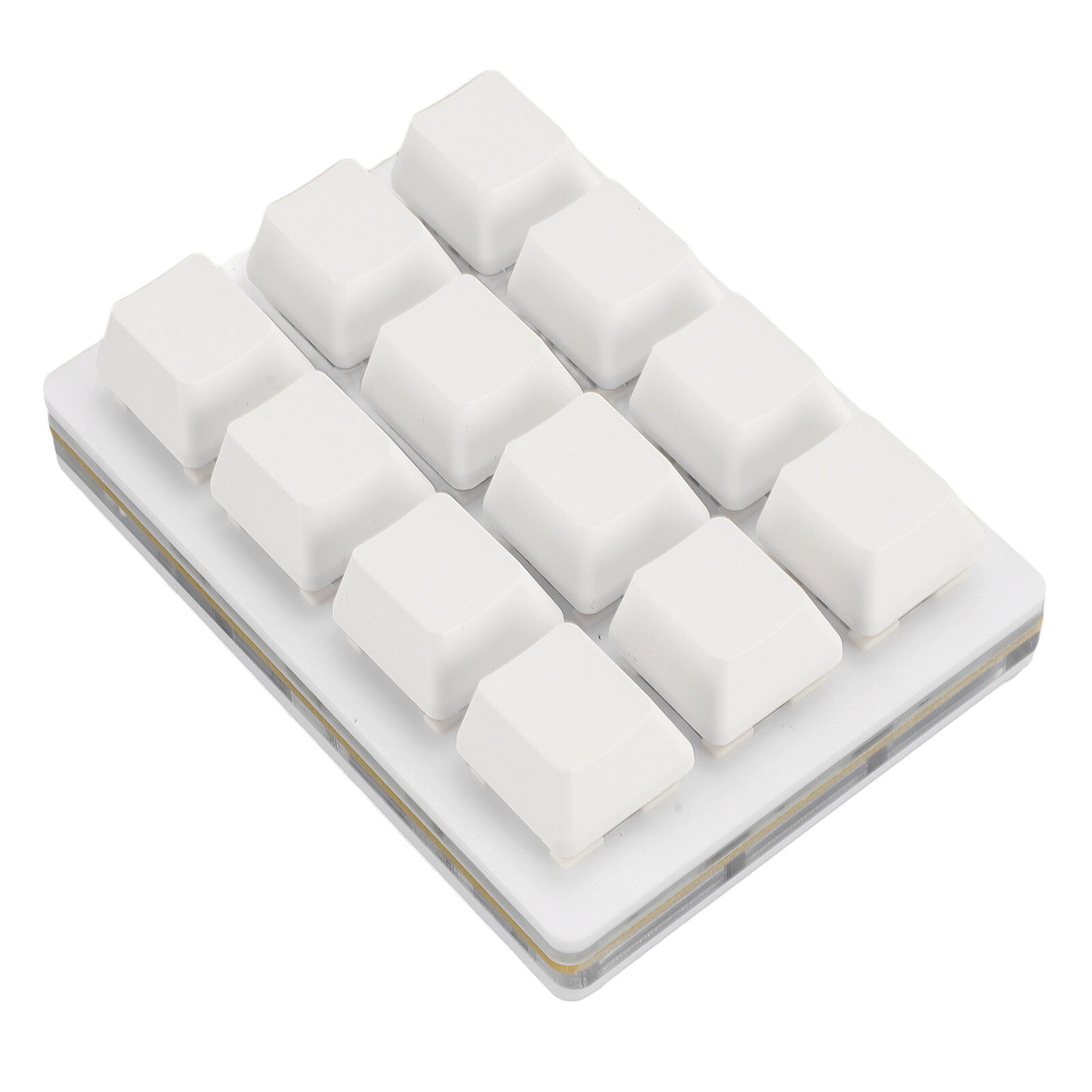 12-клавишная механическая игровая клавиатура Mini USB Проводная RGB красная кнопка Программируемая макро-клавиатура белая