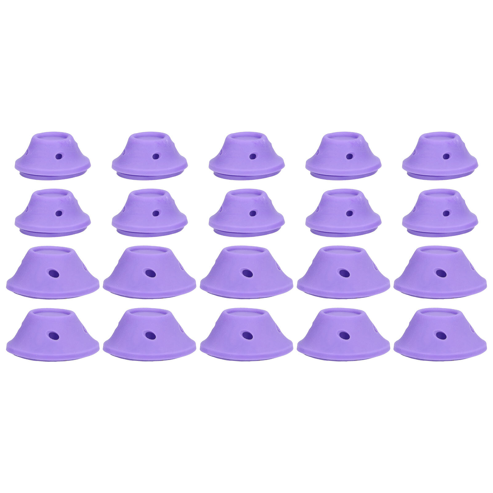 Набор из 20 силиконовых бигуди для волос в форме гриба для создания волн, для женщин