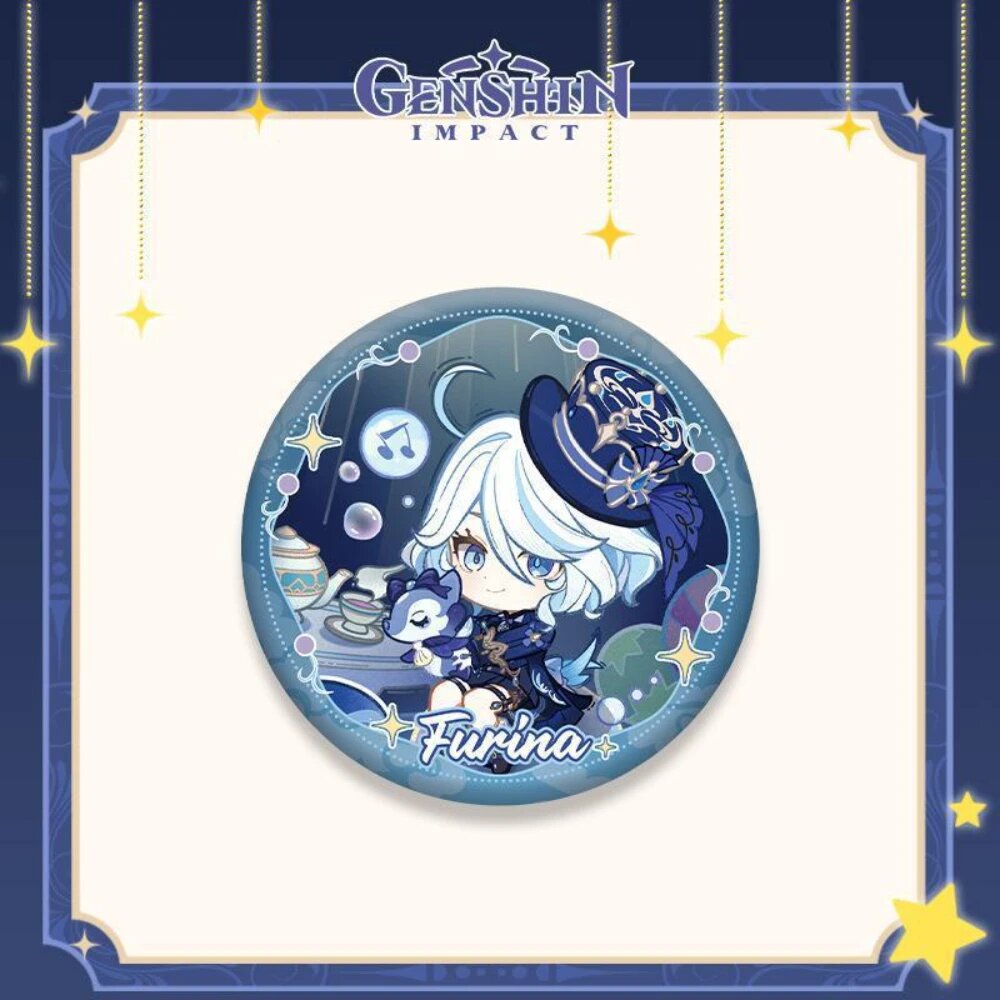 Game Genshin Impact Furina Neuvillette Wanderer Alhaitham Wriothesley Charlotte Lyney Kirara Dehya Lynette Yaoyao Badge Gift