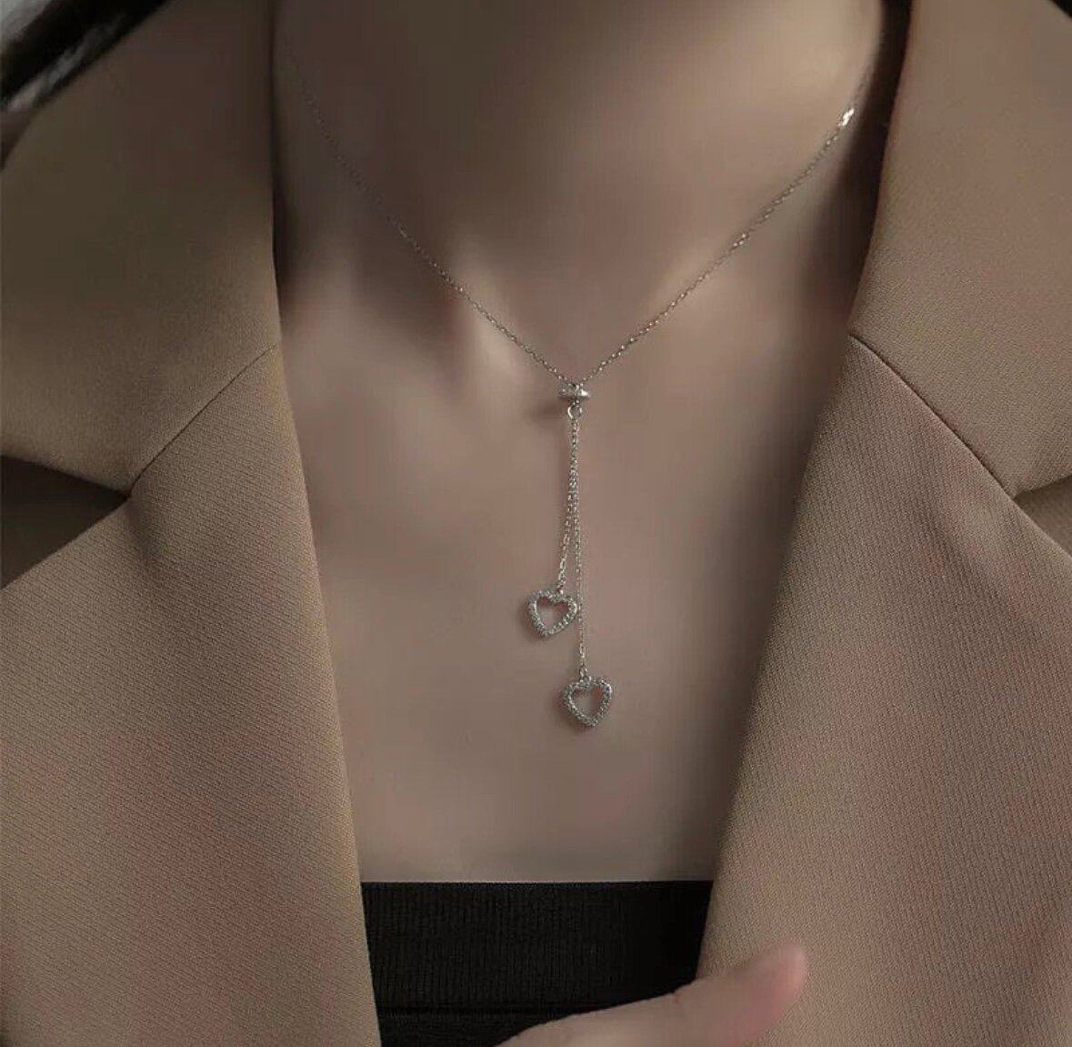 Колье, фианит