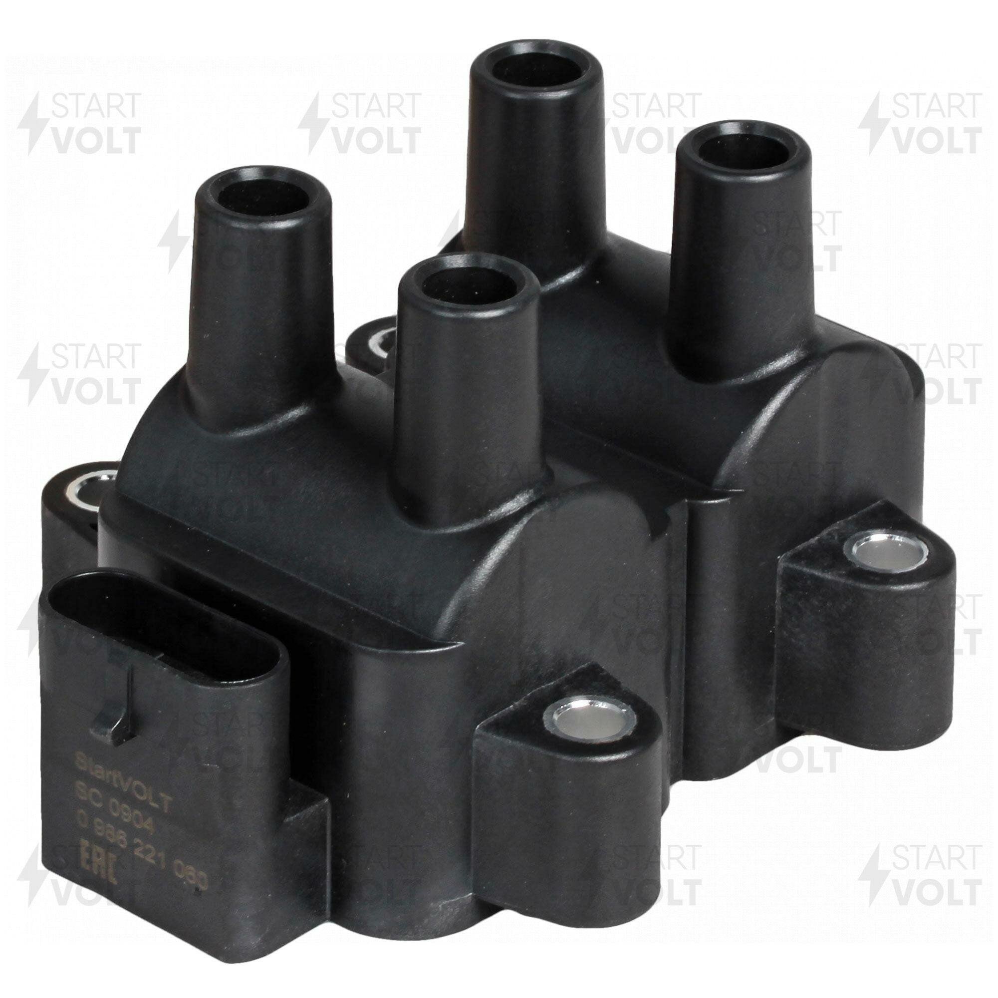 Startvolt катушка зажигания для а/м лада largus (12-)/renault logan (04-) (после 2012г.) 1.6i 8v (sc 0904) sc0904