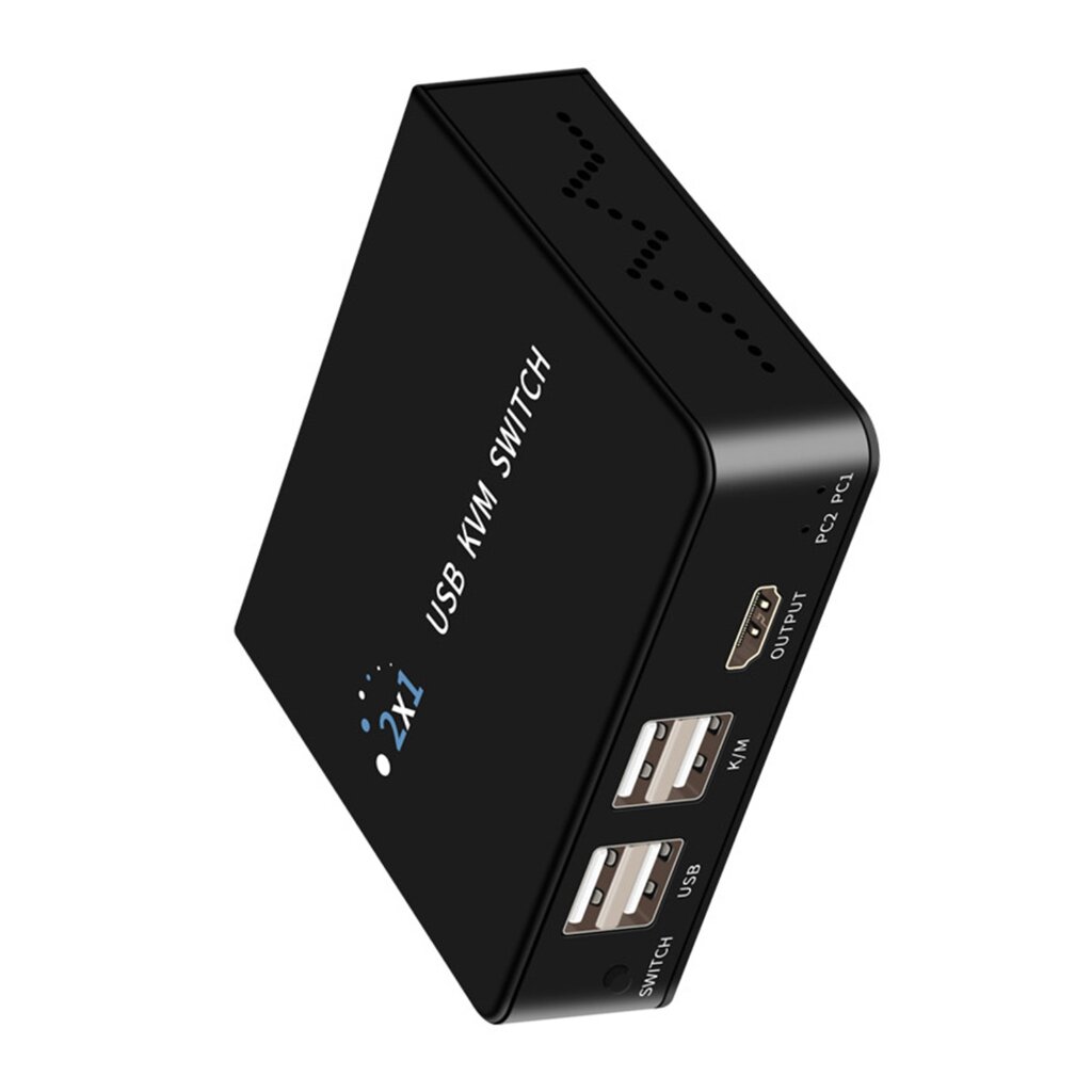 USB KVM HDTV-переключатель Splitter Box 2 ПК для совместного использования USB-устройств Switcher Box для ПК