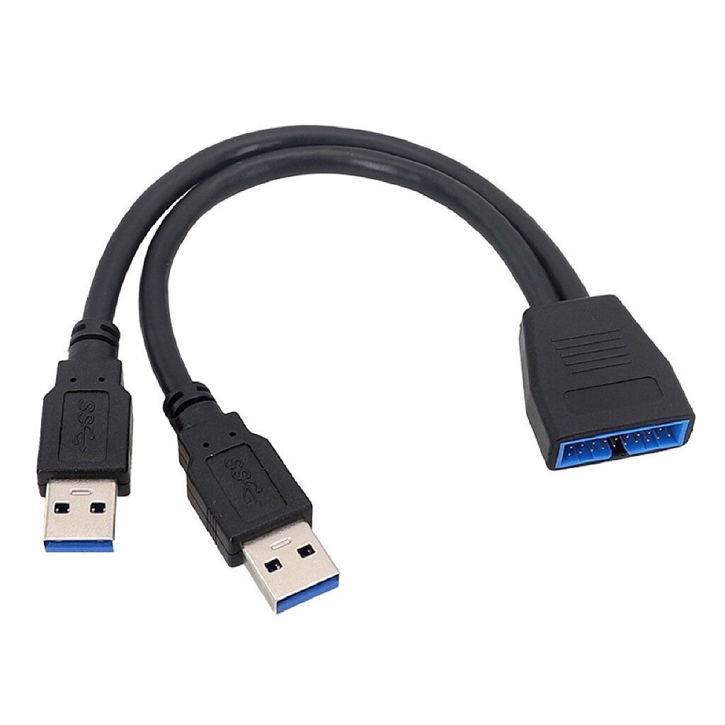 19Pin USB-разъем USB3.0 от 1 до 2 разветвителей Внутренний USB-удлинитель