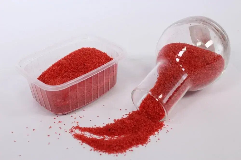 !09 Песок цветной , цвет красный, 400 г