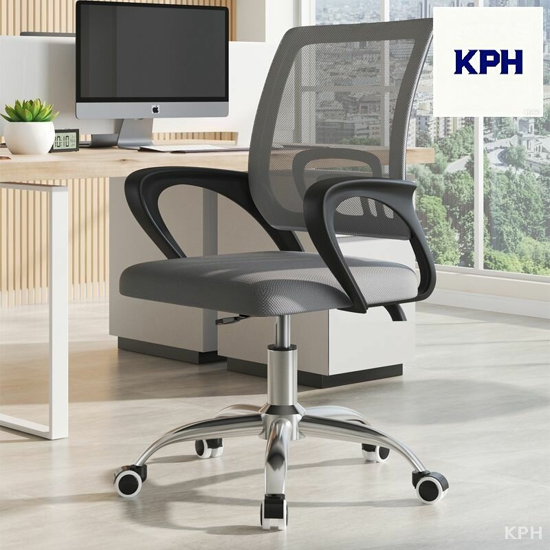 Эксклюзивное рабочее кресло для компьютера в белых и светлосерых тонах