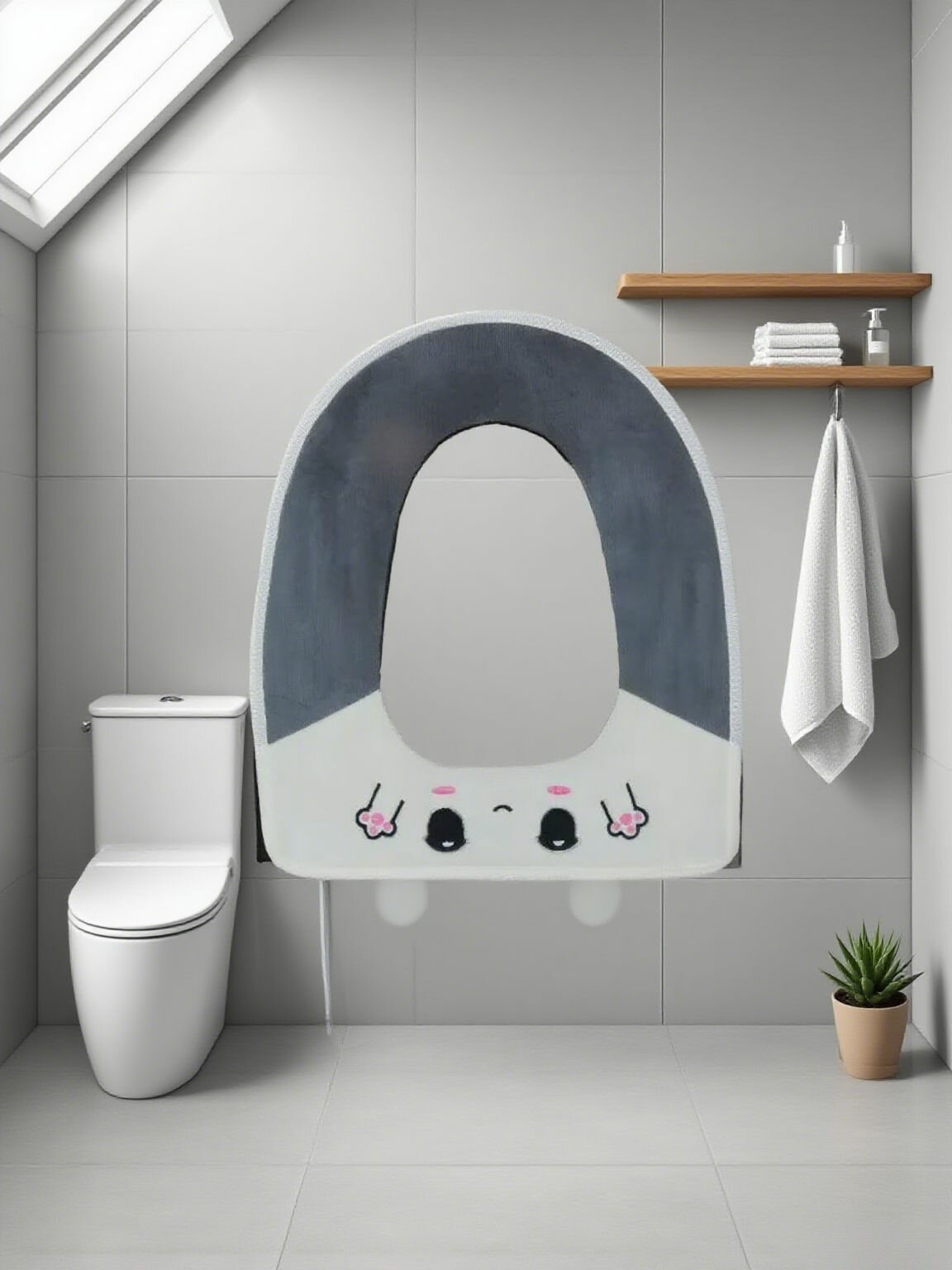 Сиденье для унитаза с подогревом, три кольца обогрева, защита от перегрева, бесплатная вилка для переоборудования.