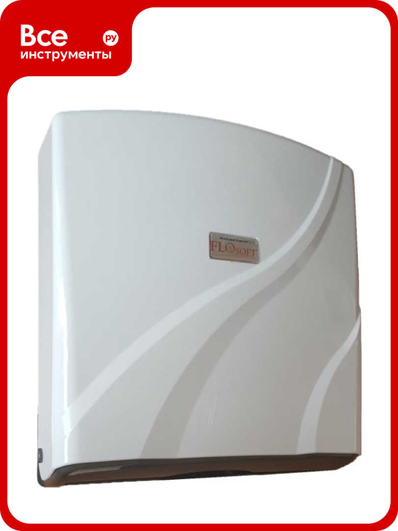 Диспенсер для листовых полотенец PRIMANOVA бело-серый, ABS-пластик, 26x29x10 см F070B D-SD32, пластиковый, белый