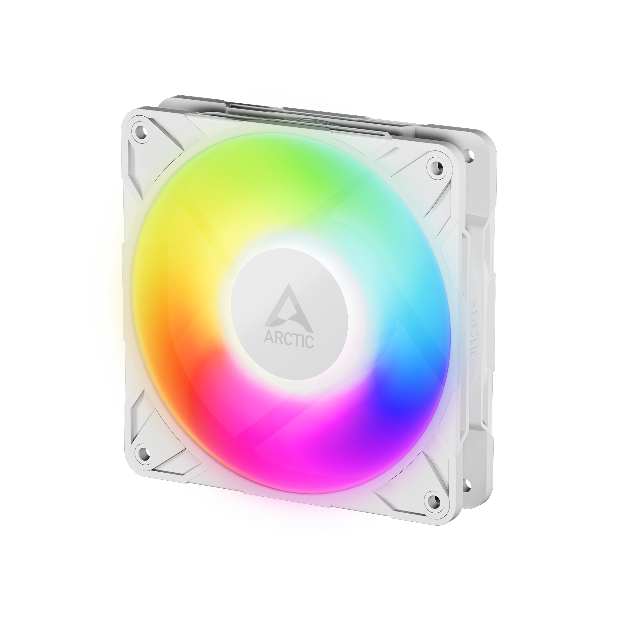 ARCTIC P12 PRO A-RGB White – 120-мм вентилятор с подсветкой для корпуса ПК, 4-pin PWM