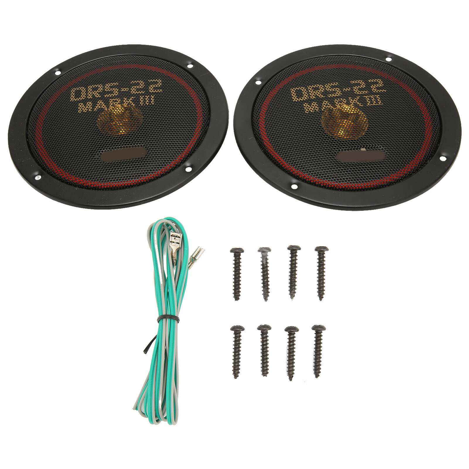 2Pcs Car Loudspeaker Reduced Distortion Clear Sound 160mm Coaxial 150W Black Bass Speakers for Modification
