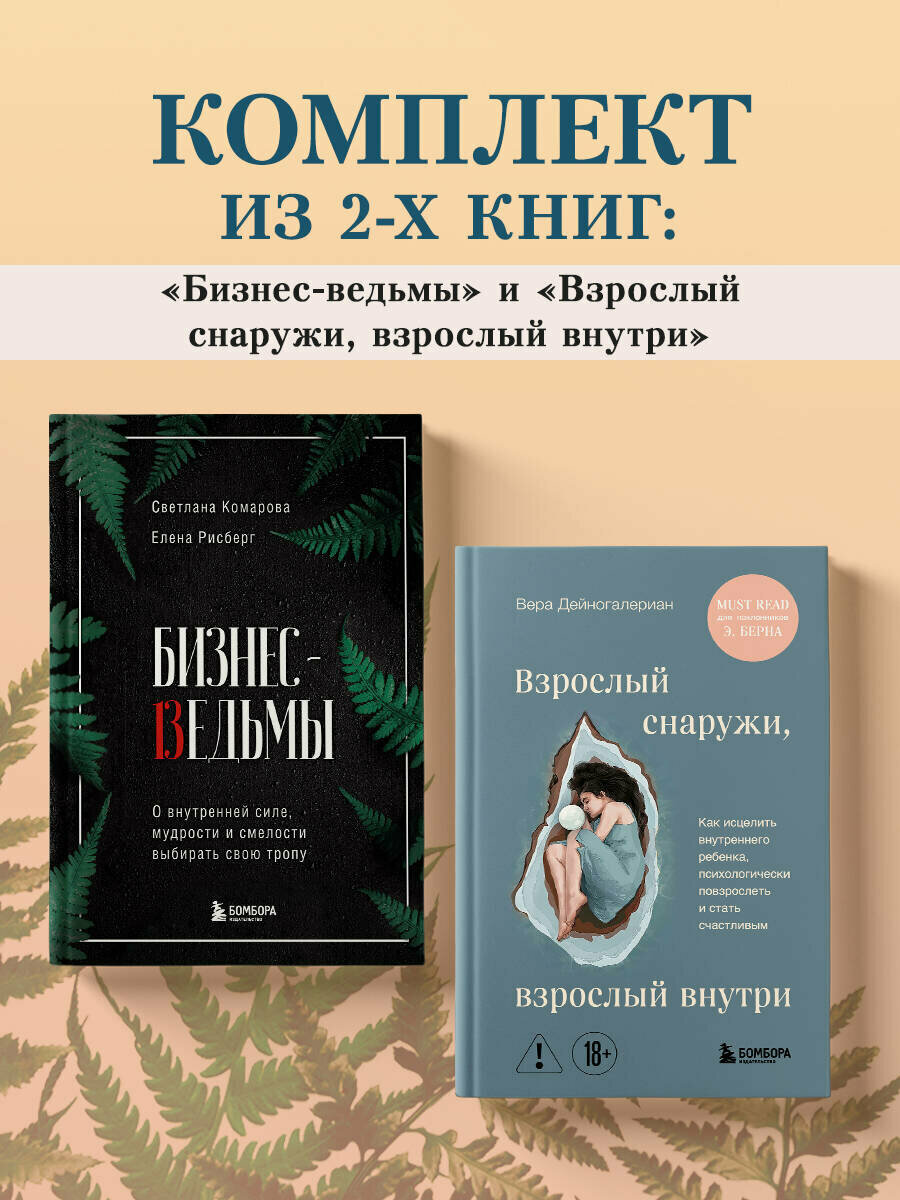 Рисберг Е. А, Комарова С. Ю, Дейногалериан В. Комплект из 2-х книг: Бизнес-ведьмы и Взрослый снаружи, взрослый внутри (ИК)